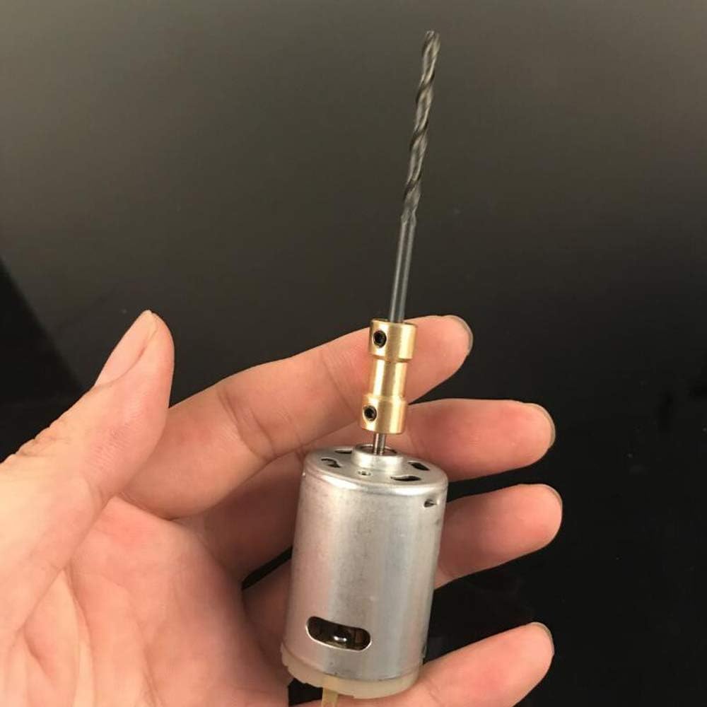 Her Kindness 5 Pcs Aircraft Boat Motor Brass Coupling Stepper Motor ...