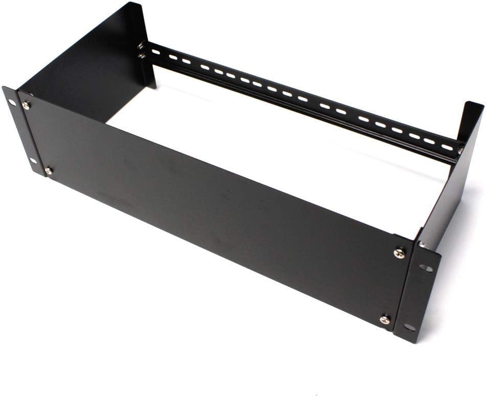 DIN rail adapter without hole 3U rack enclosure 19 “of RackMatic – BigaMart