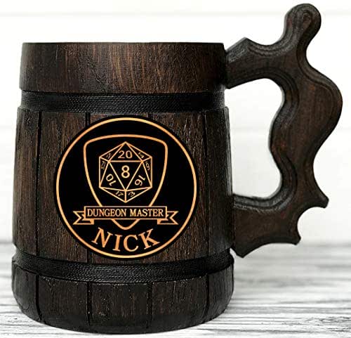 Amazon.com: Dungeon and Dragons Mug. Dungeon Master Beer Mug. Dungeon ...