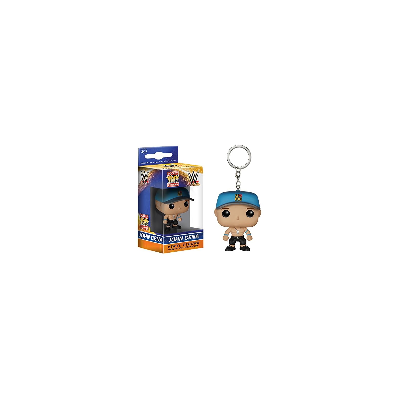 John Cena: Pocket POP! x WWE Mini-Figure Keychain + 1 FREE Official WWE ...