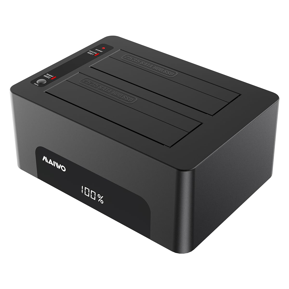 MAIWO Dual Bay Hard Drive Docking Station with Offline Clone for 2.5 3. ...