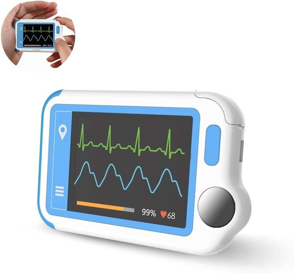 Wellue Checkme Lite Heart Monitor, Wireless Detection Device with SpO2 ...