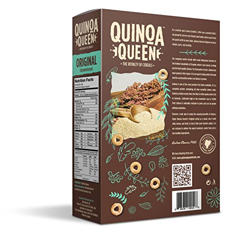 Quinoa Queen Cereal (Pack of 4), Original Unsweetened, Gluten Free ...