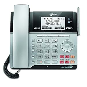 AT&T TL86103 DECT 6.0 Connect to Cell 2 Line Answering System with ...