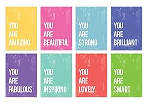 Amazon.com: You are Mini Collection 5x7 Wall Art Prints, Typography ...