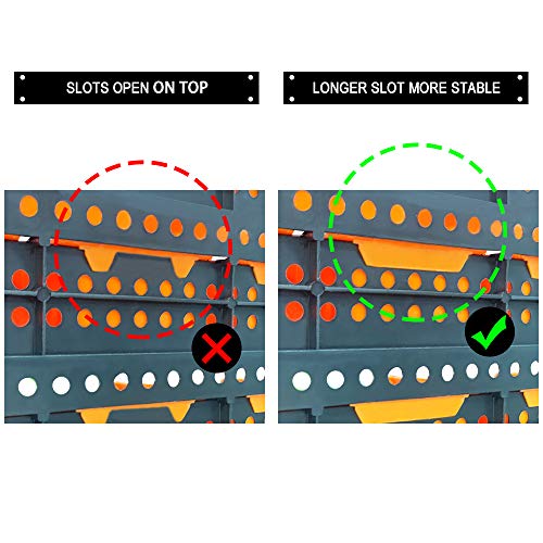 ARTIPOLY 30 Pieces Wall Mounted Screw Organizer, Garage Storage Rack ...