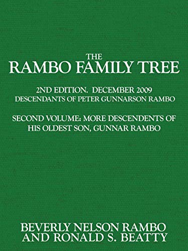 The Rambo Family Tree, Volume 2: more descendants of Gunnar Rambo ...