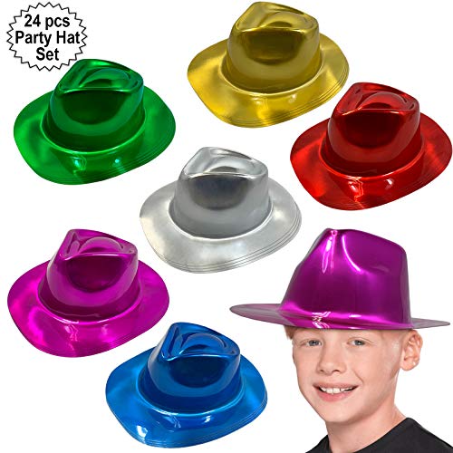 AnapoliZ Party Gangster Hats 24 pcs | New Year’s Celebration Hats ...