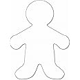 Amazon.com: Hygloss White People Shapes Cut-Outs – Pack of 25 Paper ...