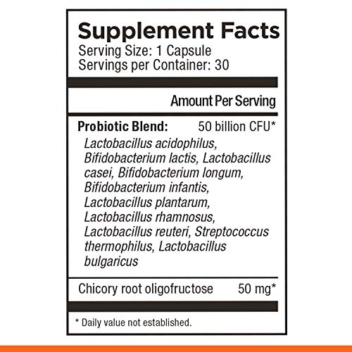 Omax 3 Boxes Probiotic + Prebiotic Supplement Pills, 50 Billion CFU, 10 ...