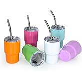 Amazon.com | 3 oz Mini Stanley Tumbler Shot Glass with Straw and Lid ...