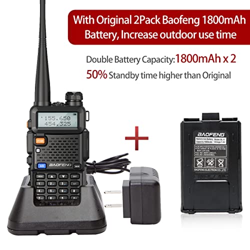 Ham Radio Handheld Baofeng UV-5R Radio UHF VHF Dual Band Two Way Radio ...