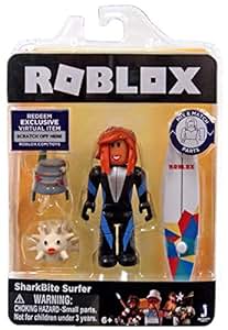 Amazon.com: Roblox Gold Collection SharkBite Surfer Single Figure Pack ...