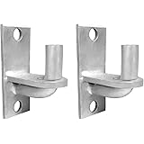 Wall Mount Flat Back Chain Link Fence Gate Hinge - 5/8 Hinge Pin 1 Pack ...