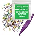 Amazon.com : 1/8 Inch Orthodontic Elastic Rubber Bands, 100 Pack, Neon, Heavy 4.5 Ounce Small ...