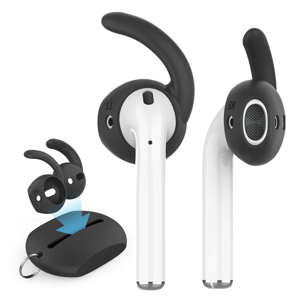 AhaStyle 3 Pairs Ear Hooks Cover Silicone Accessories: Amazon.co.uk ...