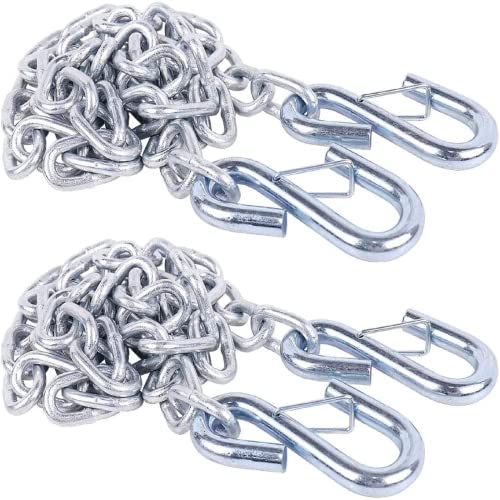 Tnyeobae 54" Trailer Safety Chain with 2pcs 5/16" Spring Hook, Grade-30 ...