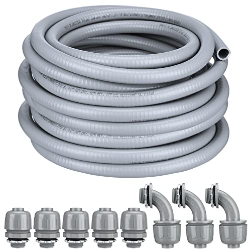 Electrical Conduit and Connector Kit Flexible Liquid Tight Electrical ...