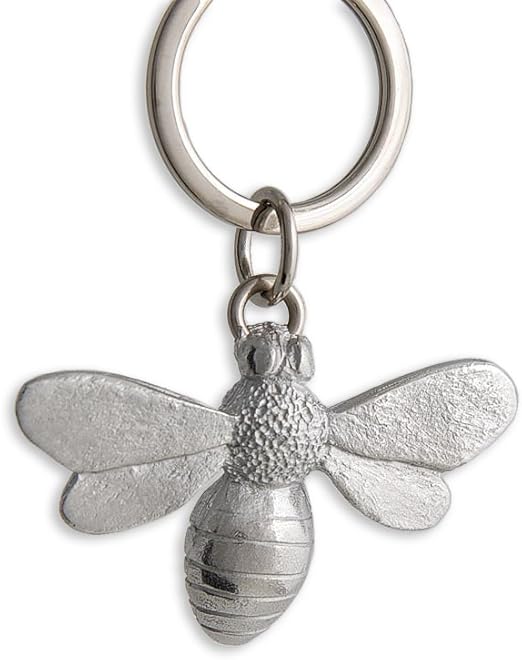 Hand Made Pewter Bee Key Ring: Amazon.co.uk: Luggage