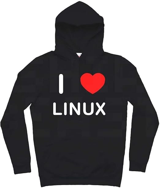 I Love Linux - Hoodie: Amazon.co.uk: Clothing