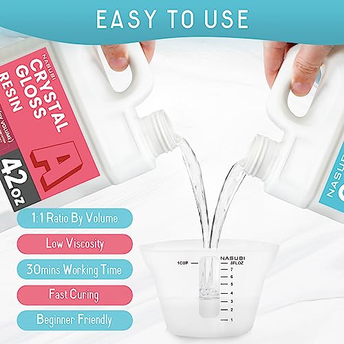 84OZ Clear Epoxy Resin Set - Upgraded High Gloss Epoxy Resin and ...