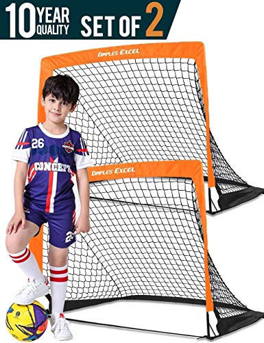 DIMPLES EXCEL Portable Soccer Goal with Fiber Glass Pole | Sports ...