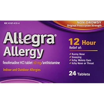 Amazon.com: Allegra Adult 12 Hour Allergy Relief 12-Count Long-Lasting ...