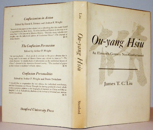Ou-Yang Hsiu: An Eleventh Century Neo-Confucianist (Civilization of ...