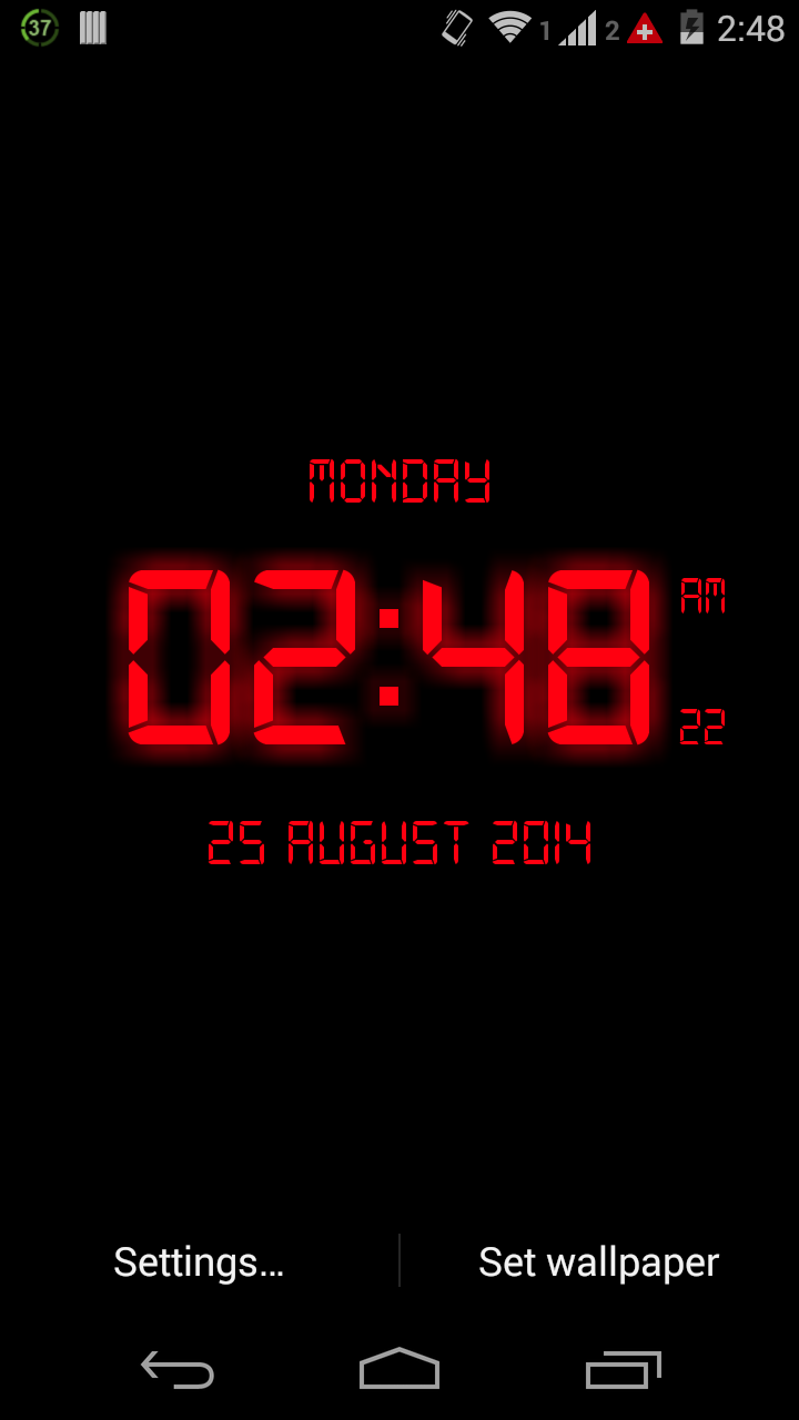 LED Digital Clock Live Wallpaper:Amazon.com:Appstore for Android