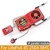 DALY BMS Parallel Module 1A with Smart BMS LiFePo4 4S 12V 250A Cooling ...