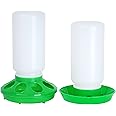 Amazon.com : NAOEDEAH Chicken Feeder and Waterer Set no Waste Chick Feeder and Waterer Kit 1L ...