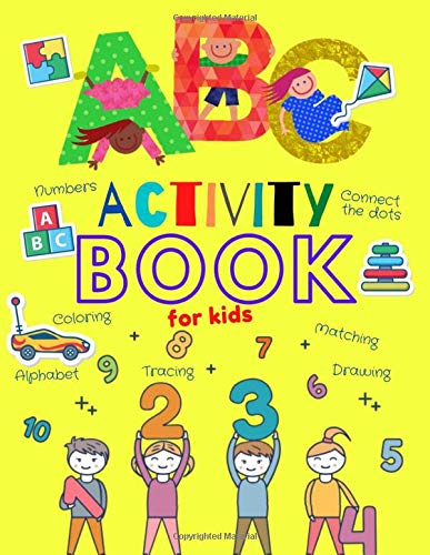 ABC ACTIVITY BOOK FOR KIDS numbers connect the dots matching coloring ...
