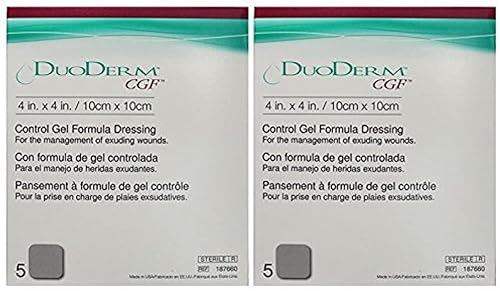 DuoDERM CGF Hydrocolloid 4"x4" Sterile Dressing for Use On Partial and ...
