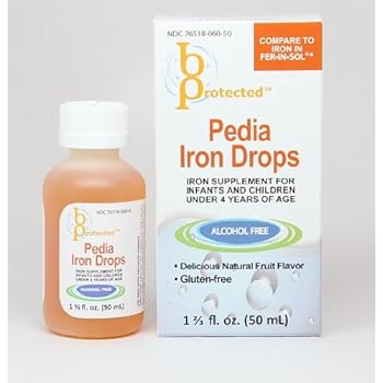 Amazon.com: Ferrous Drops Iron Supplement Peppermint Flavor Generic for ...