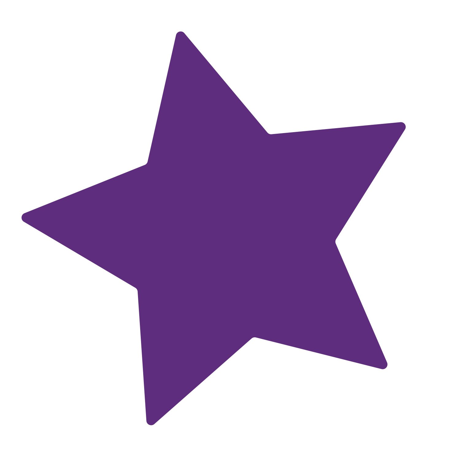 Amazon.com: LiteMark Removable Purple 4 Inch Star Decal Stickers Walls ...