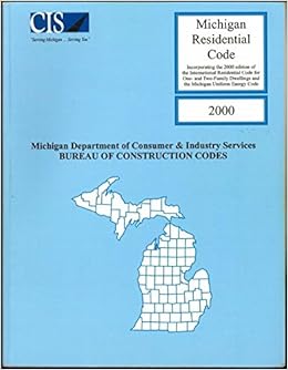 Michigan Residential Code 2000: MI Depart. of Consumer: Amazon.com: Books