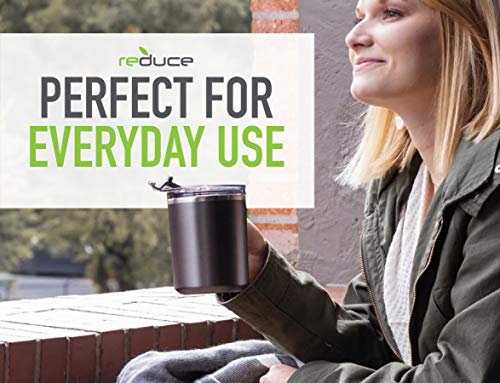 Reduce Coffee Mug, 14 oz – Stainless Steel Hot1 Desk Mug with Lid and ...