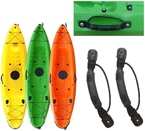 Anndason 2 Pcs Black Kayak Canoe Boat Side Mount Carry Handles/Paddle ...