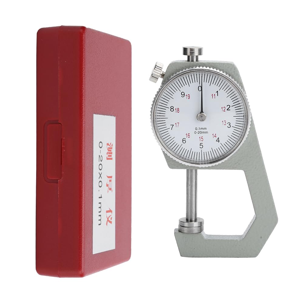 Dial Thickness Gauge, Portable Measuring Thickness Tester Accuracy ...