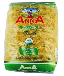 Amazon.com : Anna Organic Fusilli #34, 1 Pound Bags (Pack of 12 ...