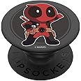 Amazon.com: Marvel Deadpool Mini Cartoon Wave PopSockets Standard ...