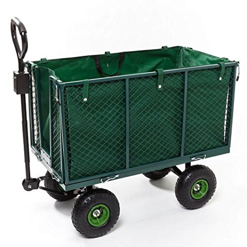 Buy Handcart garden cart 300 kg Izzy metal frame removable tarpaulin ...