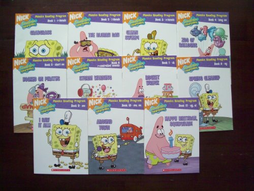 Phonics Reading Program; Spongebob Squarepants; Lot of 11 Children's ...