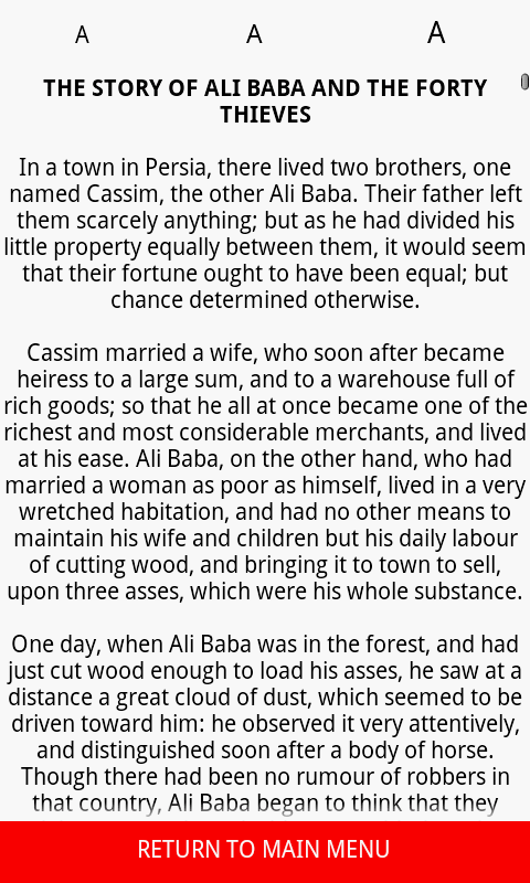 THE STORY OF ALI BABA AND THE FORTY THIEVES:Amazon.com:Appstore for Android