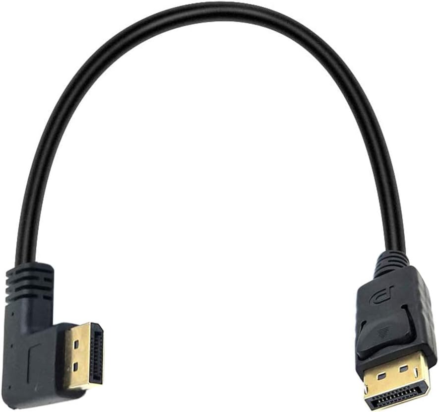 Amazon.com: Poyiccot DP to DP Cable, Left Angle 90 Degree Displayport ...