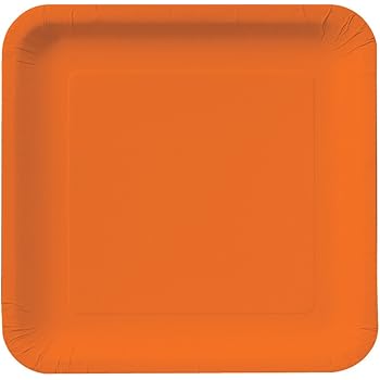 Amazon.com: Creative Converting Touch of Color 18 Count Square Paper ...