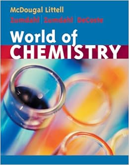 Amazon.com: World of Chemistry: 9780618562756: Zumdahl: Books