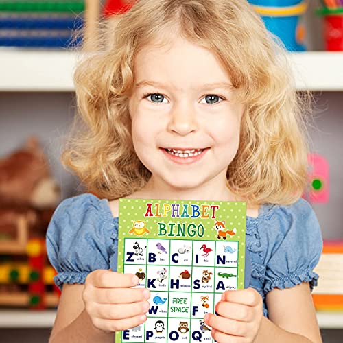FANCY LAND Alphabet Bingo Game For Kids 24 Players Animal Letter fancy-land-alphabet-bingo-game-for-kids-24-players-animal-letter