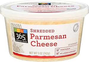 365 Everyday Value, Shredded Parmesan Cheese, 5 oz: Amazon.com: Grocery ...