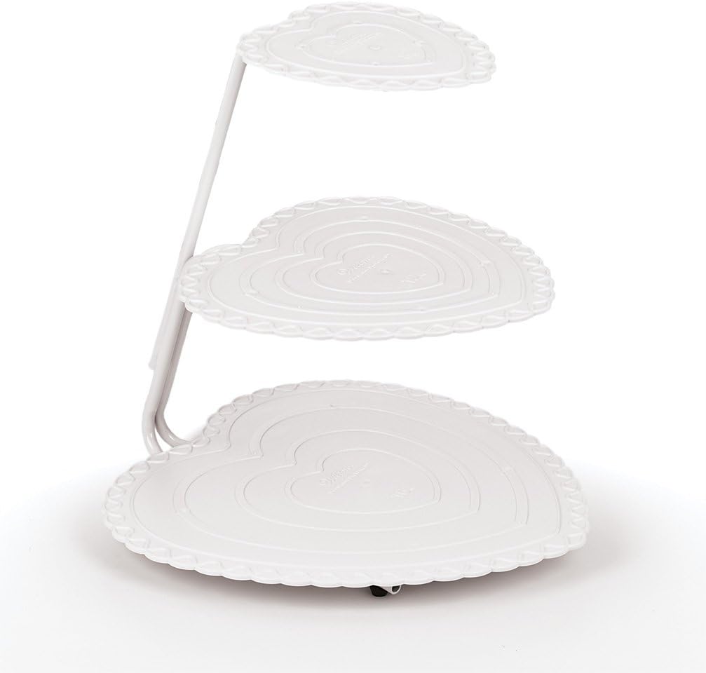 Wilton Heart Floating Tiers Cake Stand Set: Amazon.co.uk: Kitchen & Home